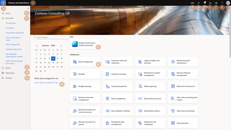 Navigating the D365 F&O interface (Part 1) – AX7 – The D365 F&O Blog