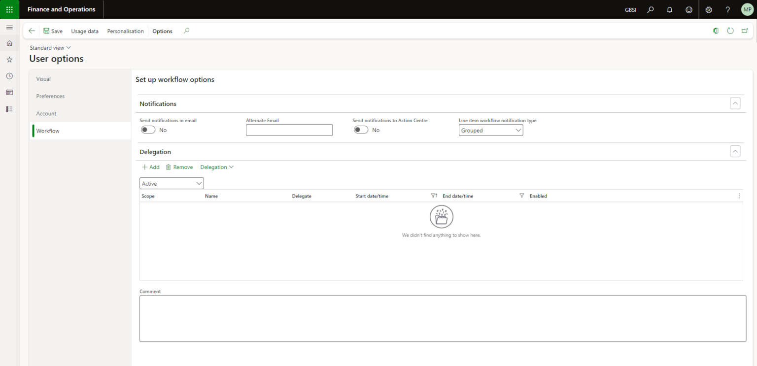 Navigating the D365 F&O interface (Part 2) – AX7 – The D365 F&O Blog